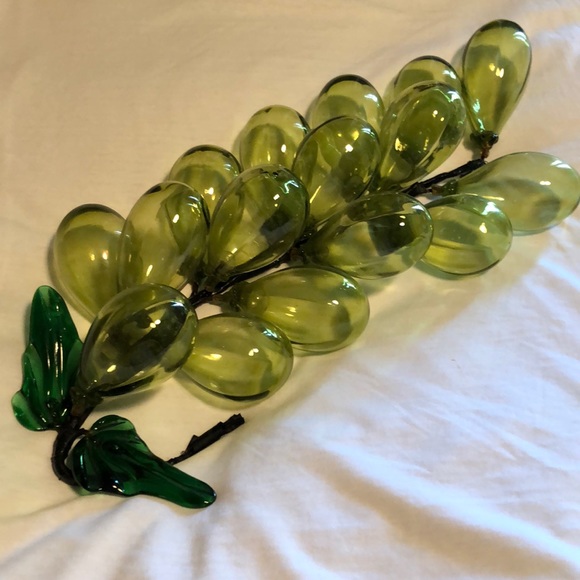Vintage | Wall Decor | Vintage Hand Blown Murano Glass Grapes Cluster ...